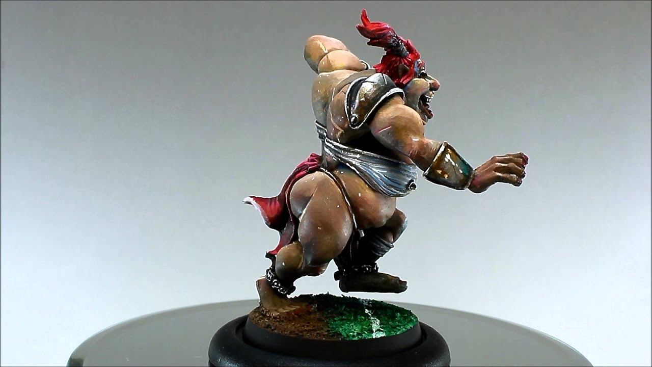RN estudio Paint this Female Ogre for Fantasy Football Blood bowl - YouTube