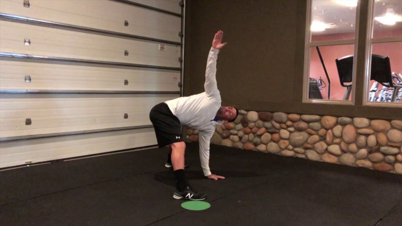 Wide Stance T-Spine Rotation - YouTube