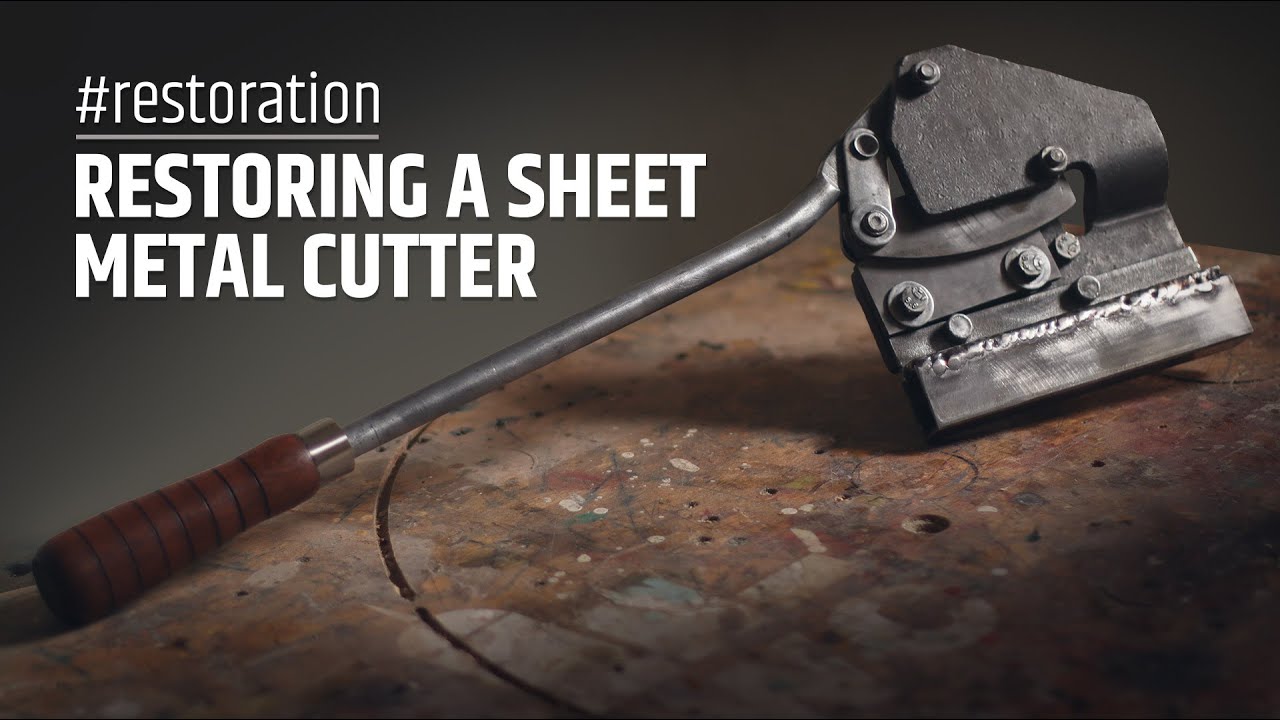 Restoring a desktop sheet metal cutter - YouTube