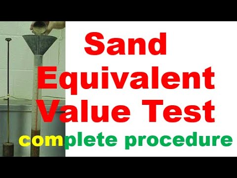 Sand Equivalent Test on soils and fine aggregates as per IS 2720 (part ...