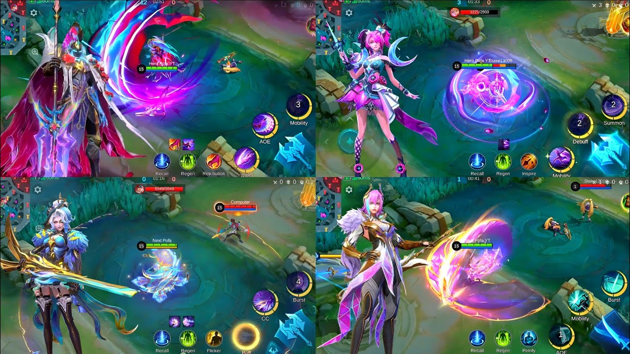 NEW 5 SKINS GAMEPLAY | ALPHA LEGEND | MELISSA COLLECTOR | LESLEY ...