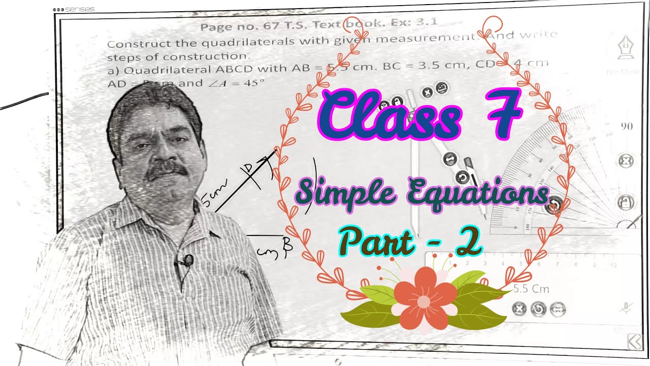 Class 7 Simple Equations Part 2 - YouTube