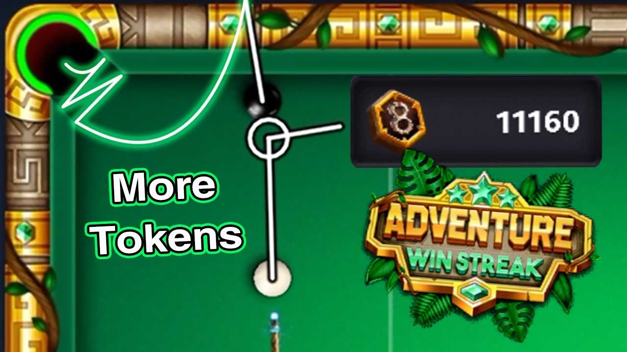 Adventure Win Streak 🔥 Get More Tokens 8 ball pool - YouTube