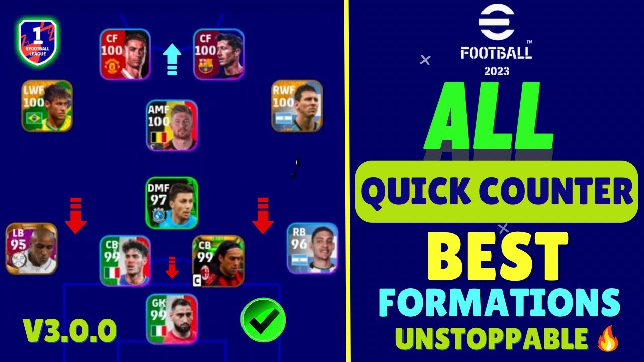 All Quick Counter Formations For This Week | Quick Counter Best ...