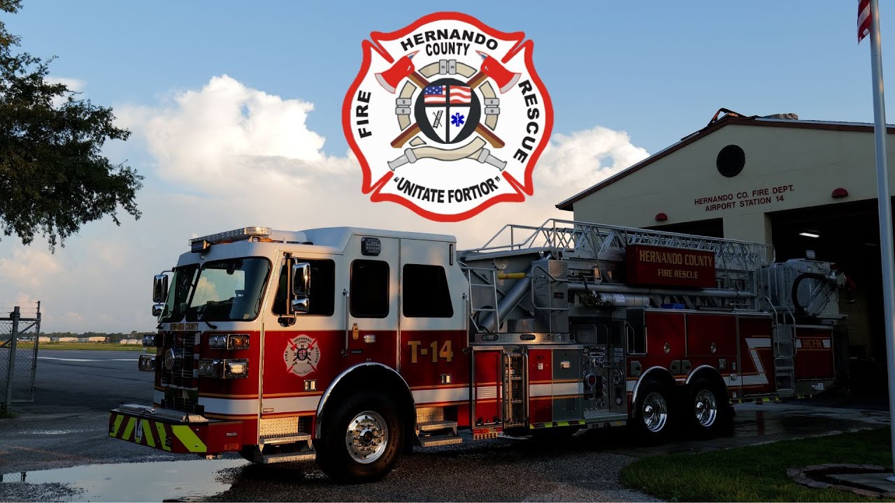 Hernando County Fire Rescue - Push In Ceremony at Station 14 - YouTube