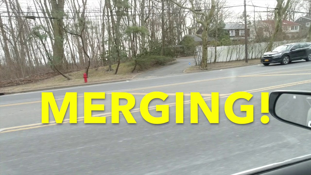 How To Merge For Your Road Test! (2 lanes merging into 1) - YouTube
