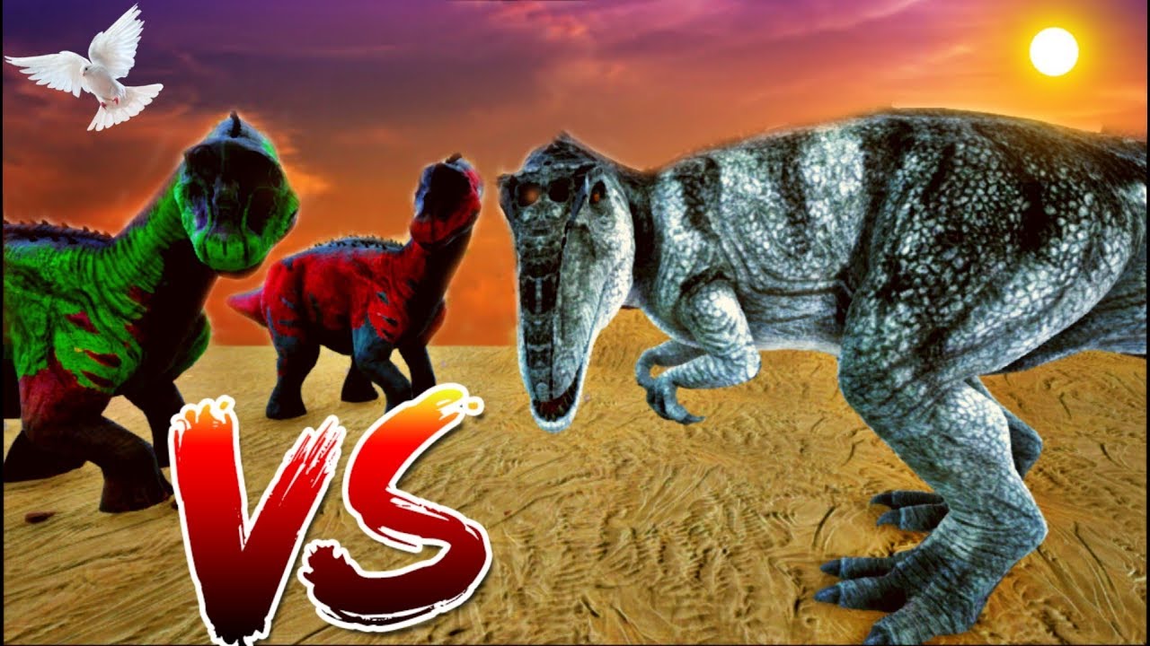 Giganotossauro Vs Brontossauro Dinossauro Ark Survival Evolved Youtube