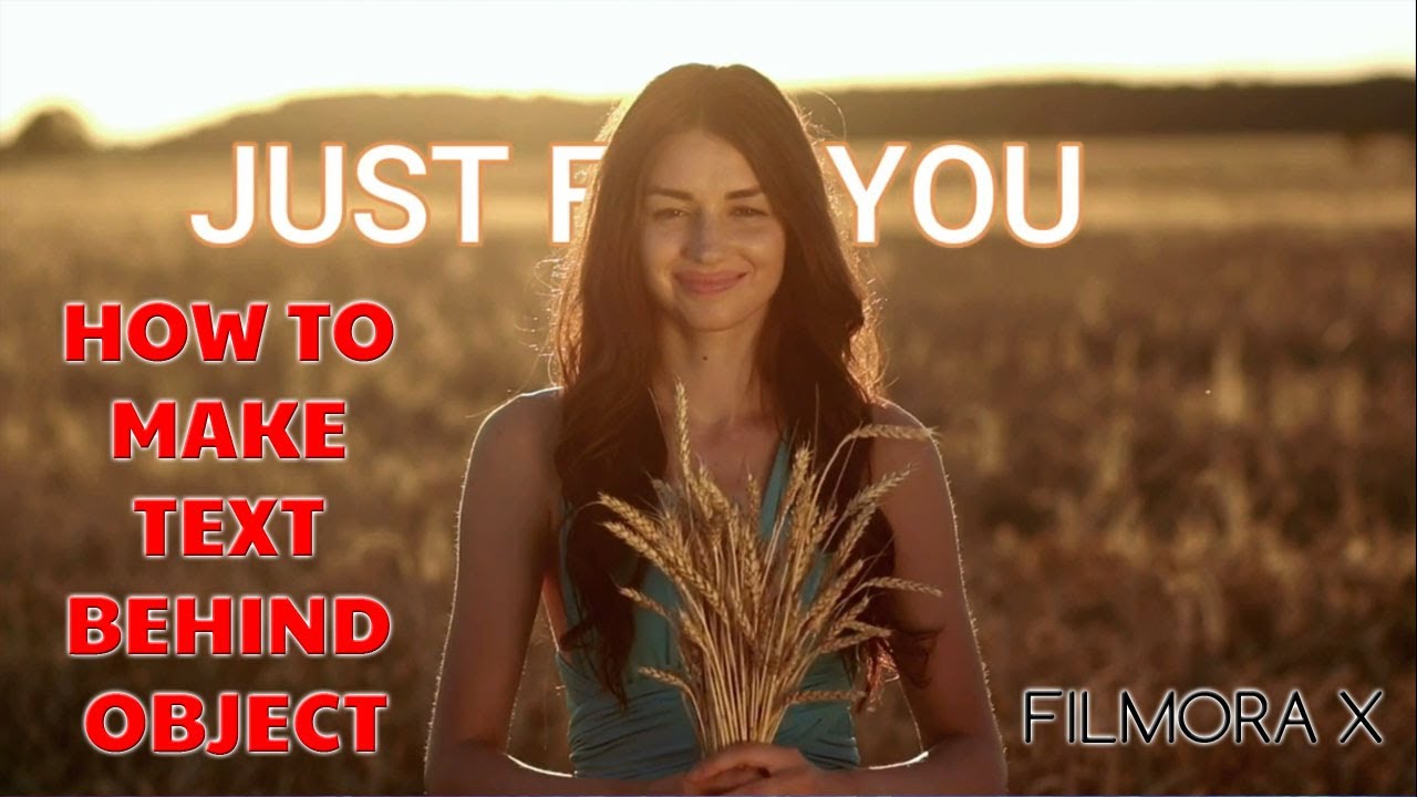 FILMORA X | TEXT BEHIND OBJECT TUTORIAL | CARA MEMBUAT TEXT DI BELAKANG OBJEK VIDEO dan FOTO ...