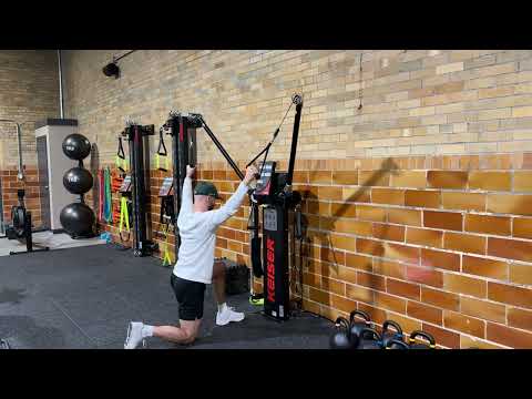 Half Kneeling Dual Cable Lat Wide Pulldown - YouTube
