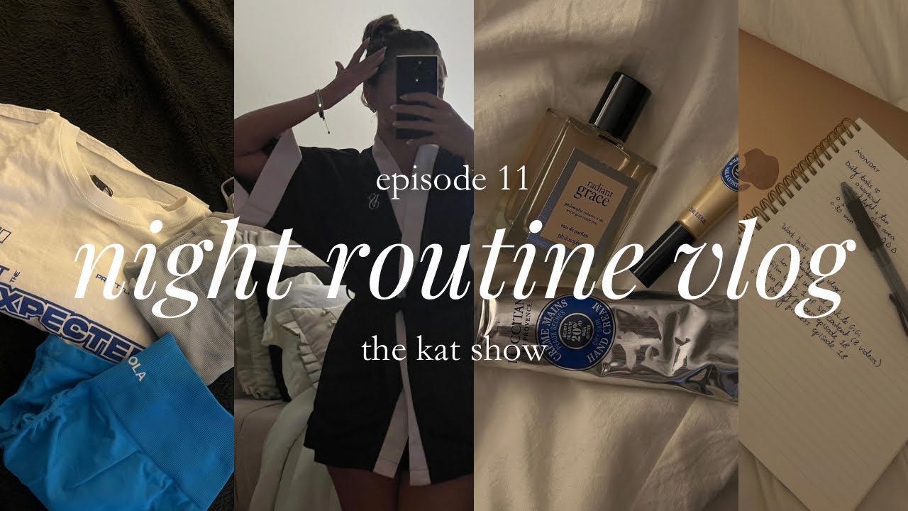 relaxing night routine vlog ♡ skincare, prepping for 6am wakeup ...