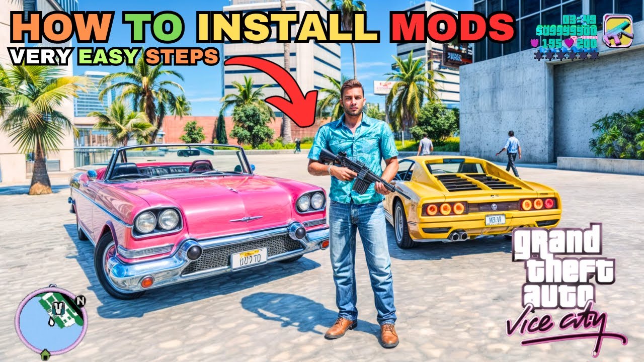 How To Install All Mods In GTA Vice City😍 II Super Easy - YouTube