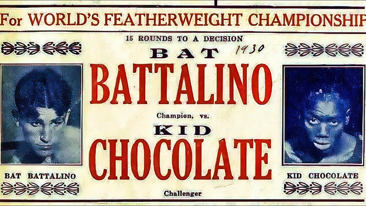Kid Chocolate (Cuba) vs Battling Battalino (USA) | FEATHERWEIGHT BOXING ...