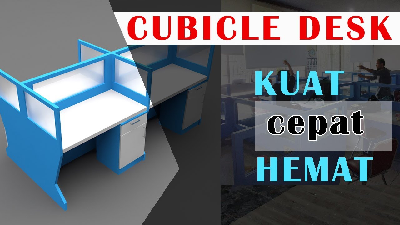 MEJA SEKAT KUBIKEL. Desain dan cara membuat meja partisi/sekat kantor ...