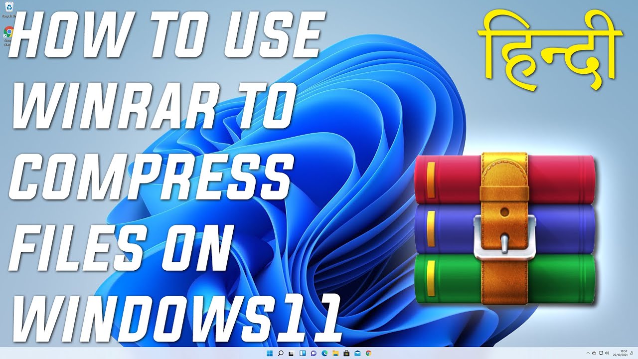 How to Use WinRAR to Compress Files | Zip/Rar File Kaise Banaye ...