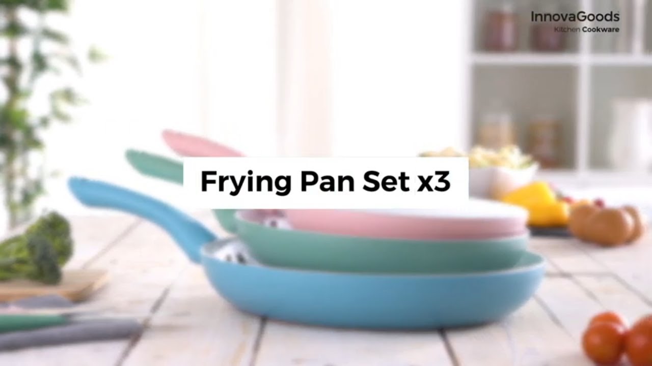 InnovaGoods Frying Pan Set x3 - YouTube
