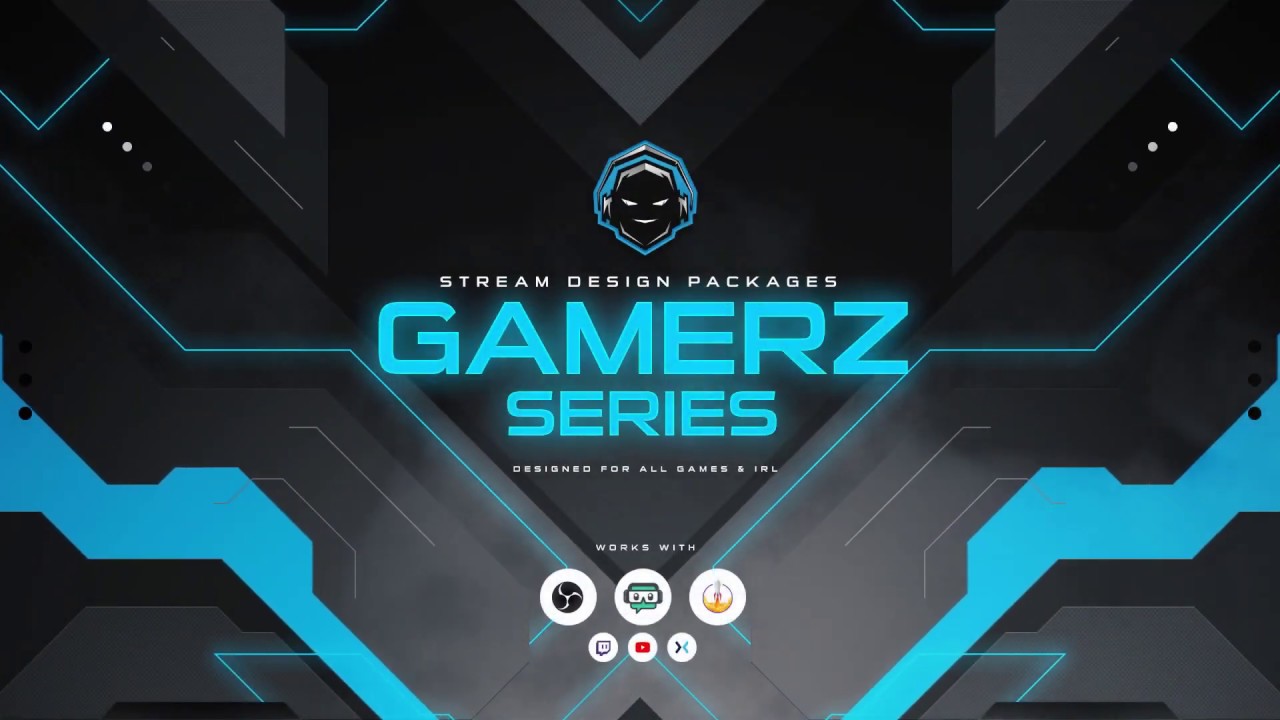 Full Twitch Stream Design Pack - Animated "Gamerz Series" Stream ...