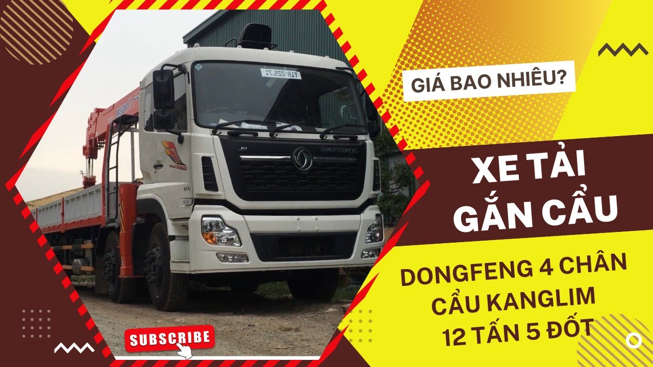 XE TẢI GẮN CẨU | DONGFENG GAN CAU | XE GAN CAU | CAU KANGLIM 12T | XE ...