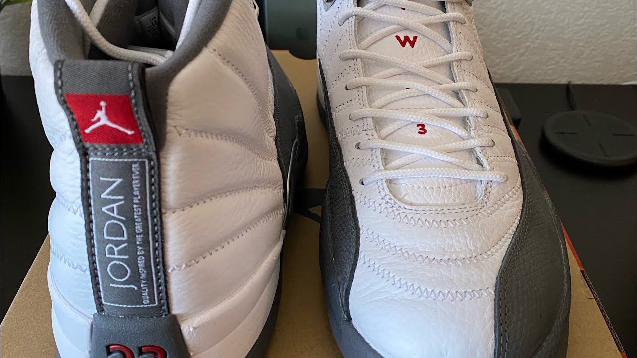 Jordan 12 Dark Grey Unboxing "From Goat App" - YouTube