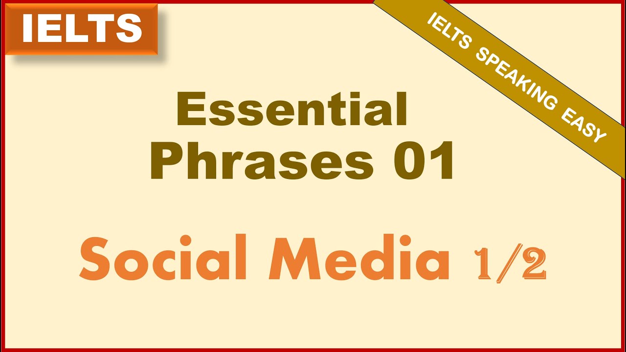 IELTS Speaking Phrases: Social Media - Ep2 - YouTube