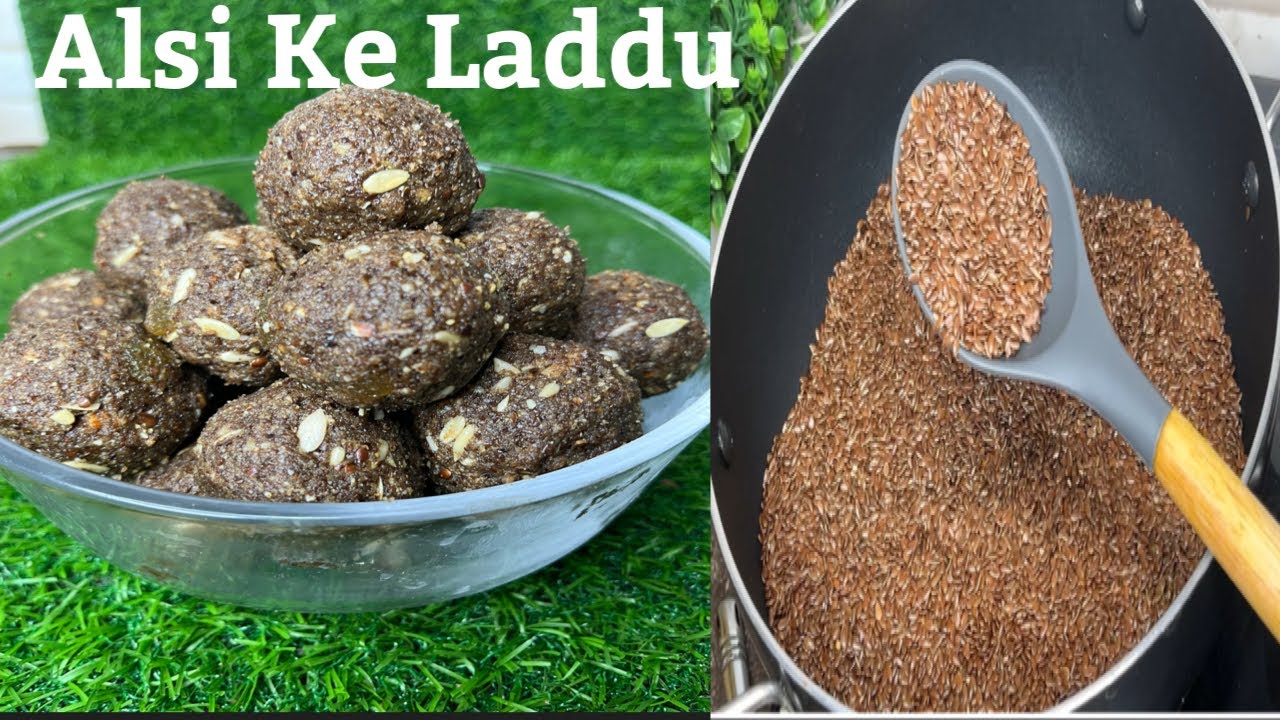 Alsi Ke Laddu Recipe | How To Make Alsi Ke Laddu | अलसी के लड्डू ...