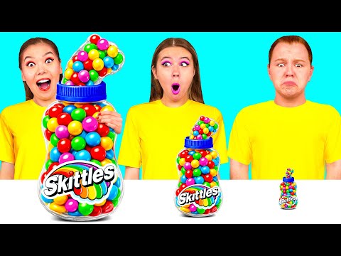 Küçük, Orta ve Büyük Tabak Meydan Okumasi | Komik Yemek Pişirme Yarışması KaZaZa