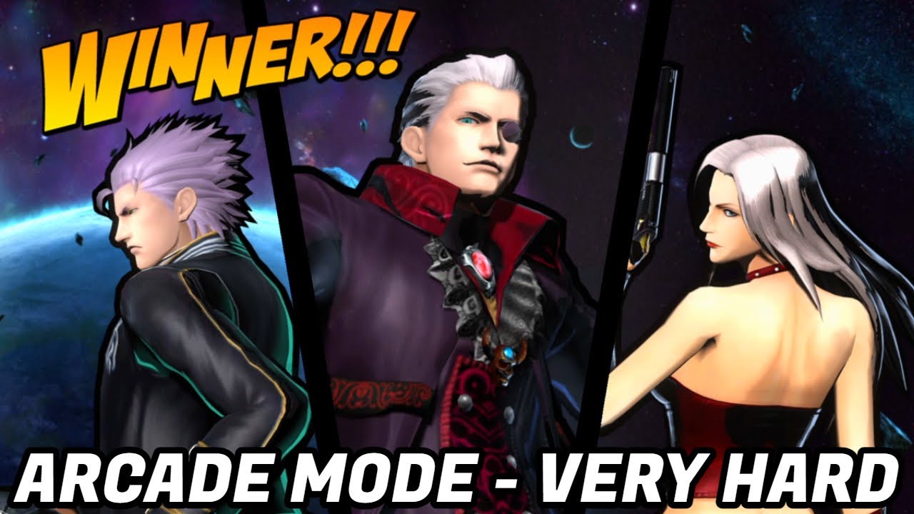 UMVC3 - ARCADE MODE - TRISH/VERGIL/DANTE! - YouTube