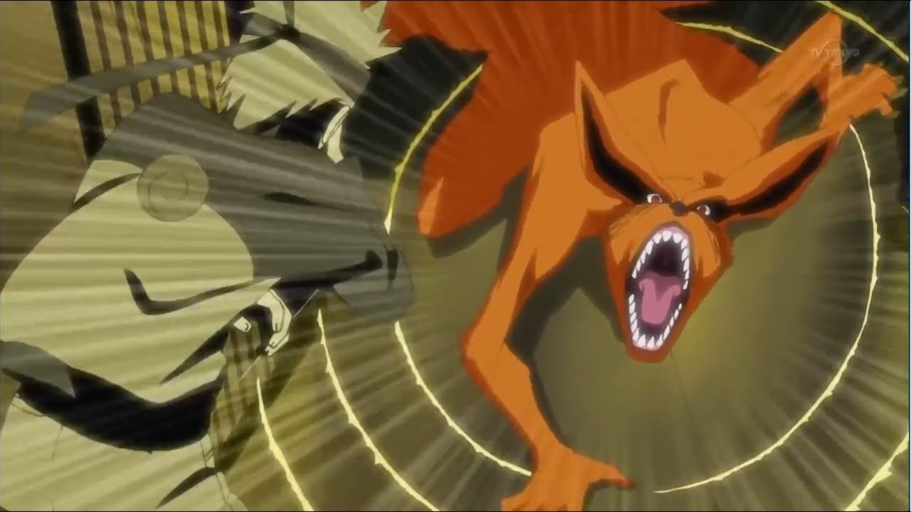 Naruto used Oodama Rasengan and Rasen-Shuriken to knock away the Kyuubi ...