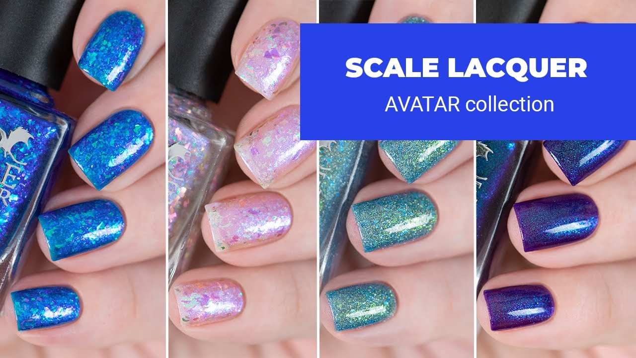 SCALE LACQUER март 2024 || обзор коллекции обычных лаков для ногтей по фильму АВАТАР - YouTube