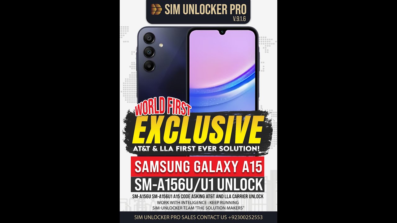 | Sim-Unlocker Pro | SAMSUNG A15 SM-156U/U1 - Guide How to Unlock | - YouTube