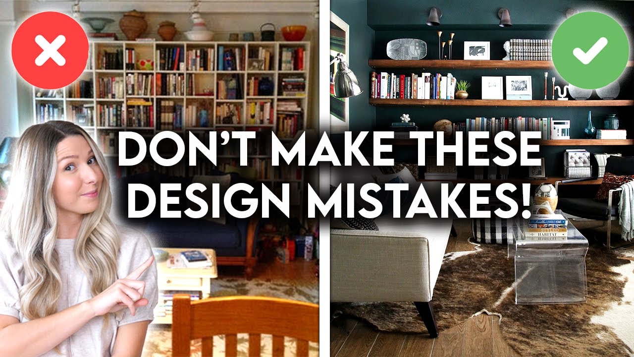 COMMON LIVING ROOM DESIGN MISTAKES + HOW TO FIX THEM - YouTube