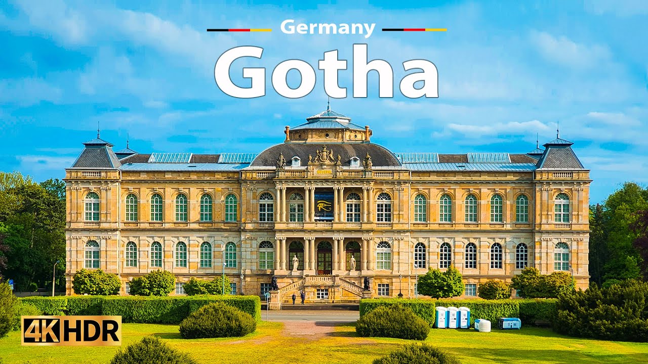 Gotha, Germany 🇩🇪 Walking Tour, 2023 ☀️ 4K HDR | Exploring the ...