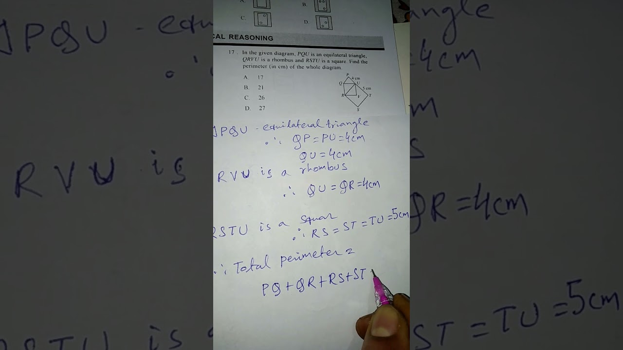 IMO level 1 class 7 set A 2017 question - YouTube