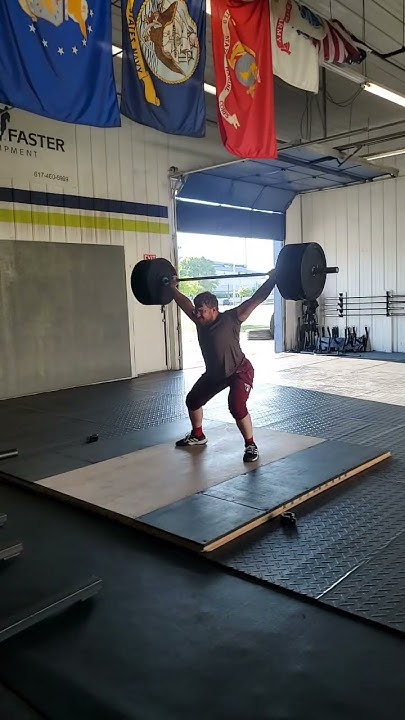 102kg no contact power snatch - YouTube