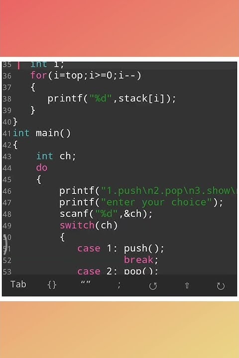 Implementation Of Stack In C🥰 Program Rkgprograms C Language Youtube