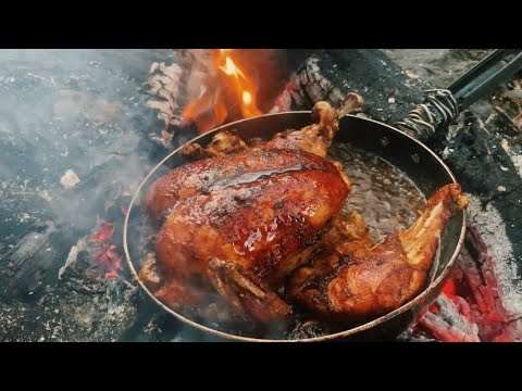 Fried whole chicken | river cooking | outdoor cooking | @keemukitchen ...