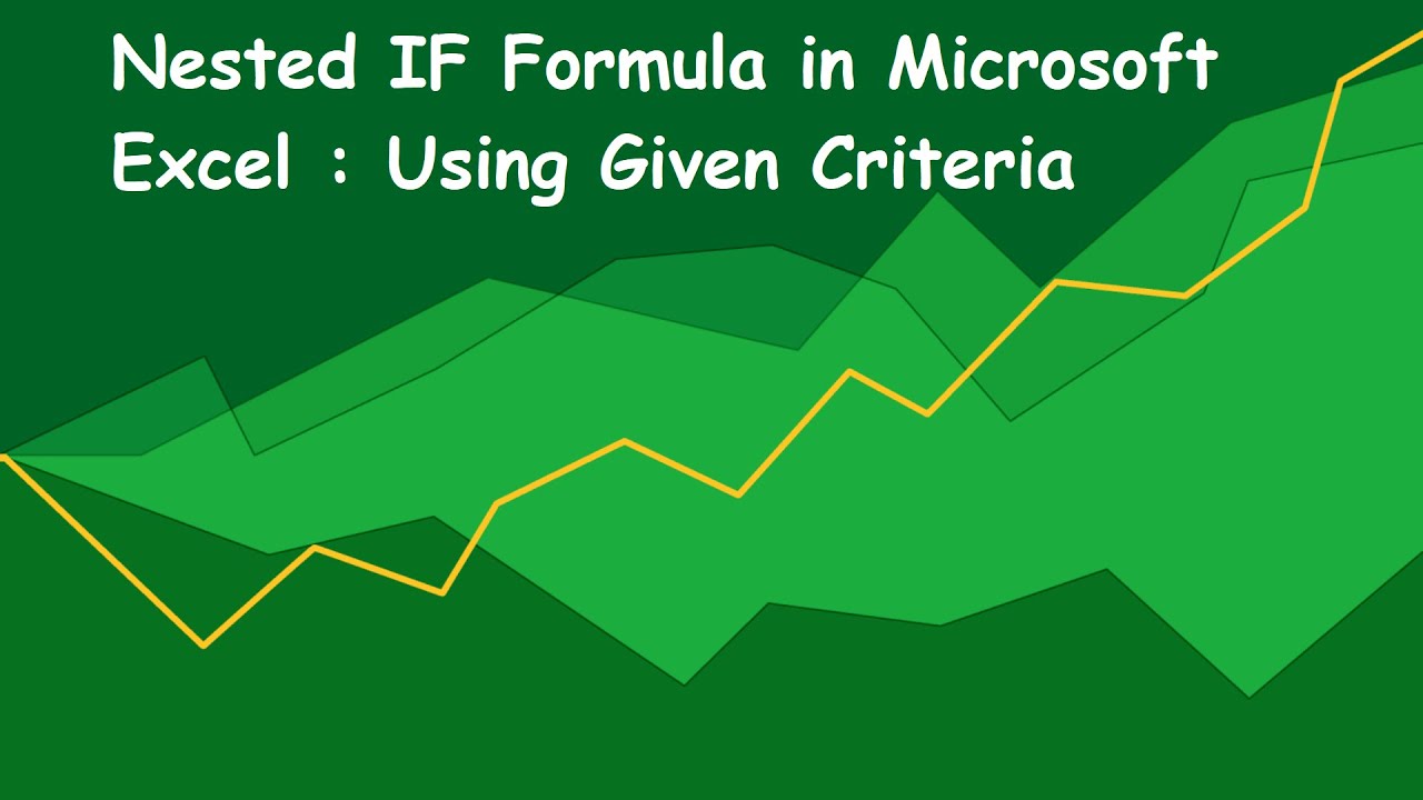 Excel IF Formula: Simple to Advanced - YouTube
