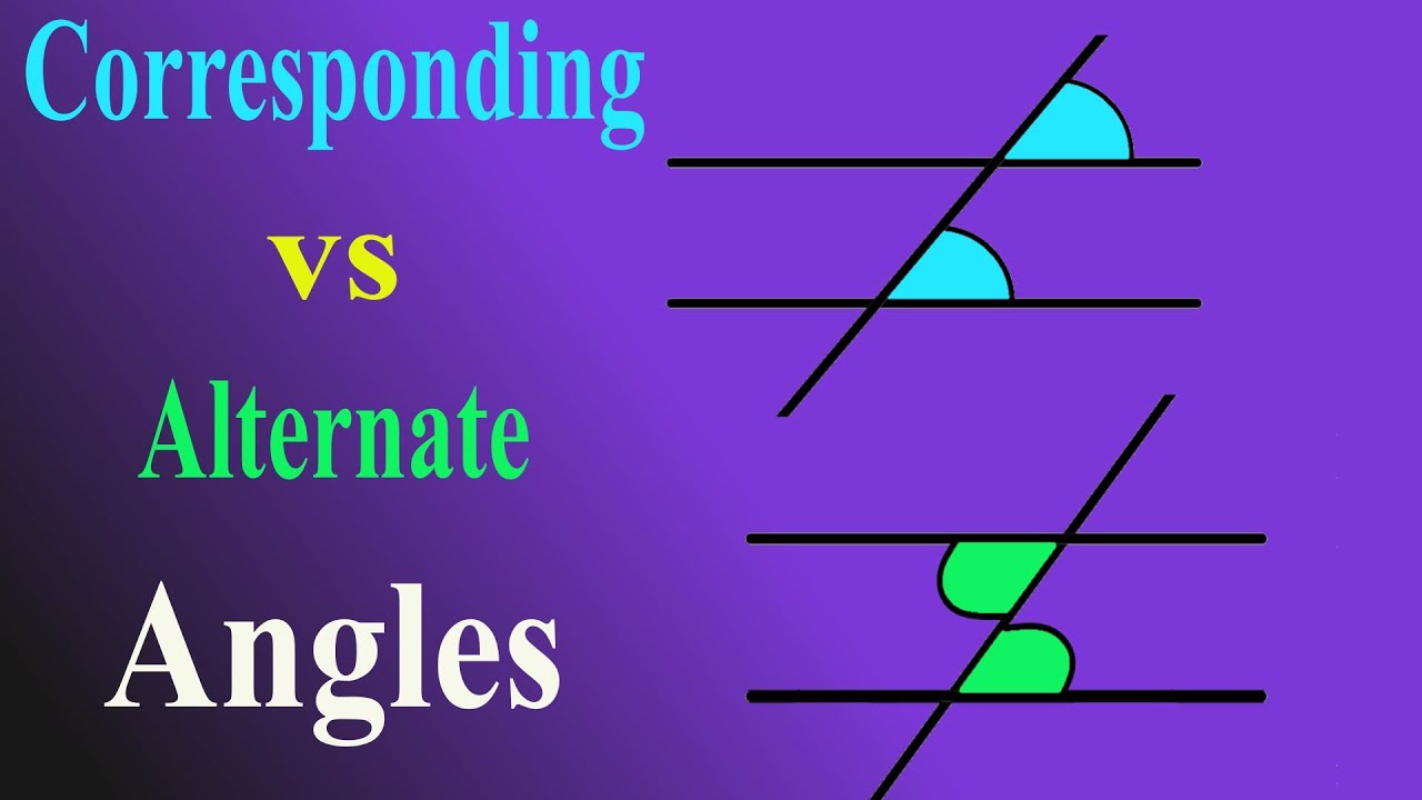 How To Find Corresponding And Alternate Angles - YouTube
