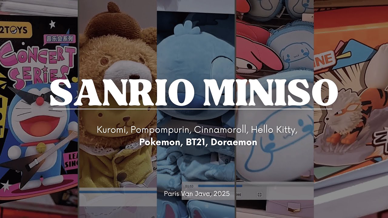 MINISO TOY HUNT! Surga Sanrio, Ada Doraemon & Pokemon Juga!!! - YouTube