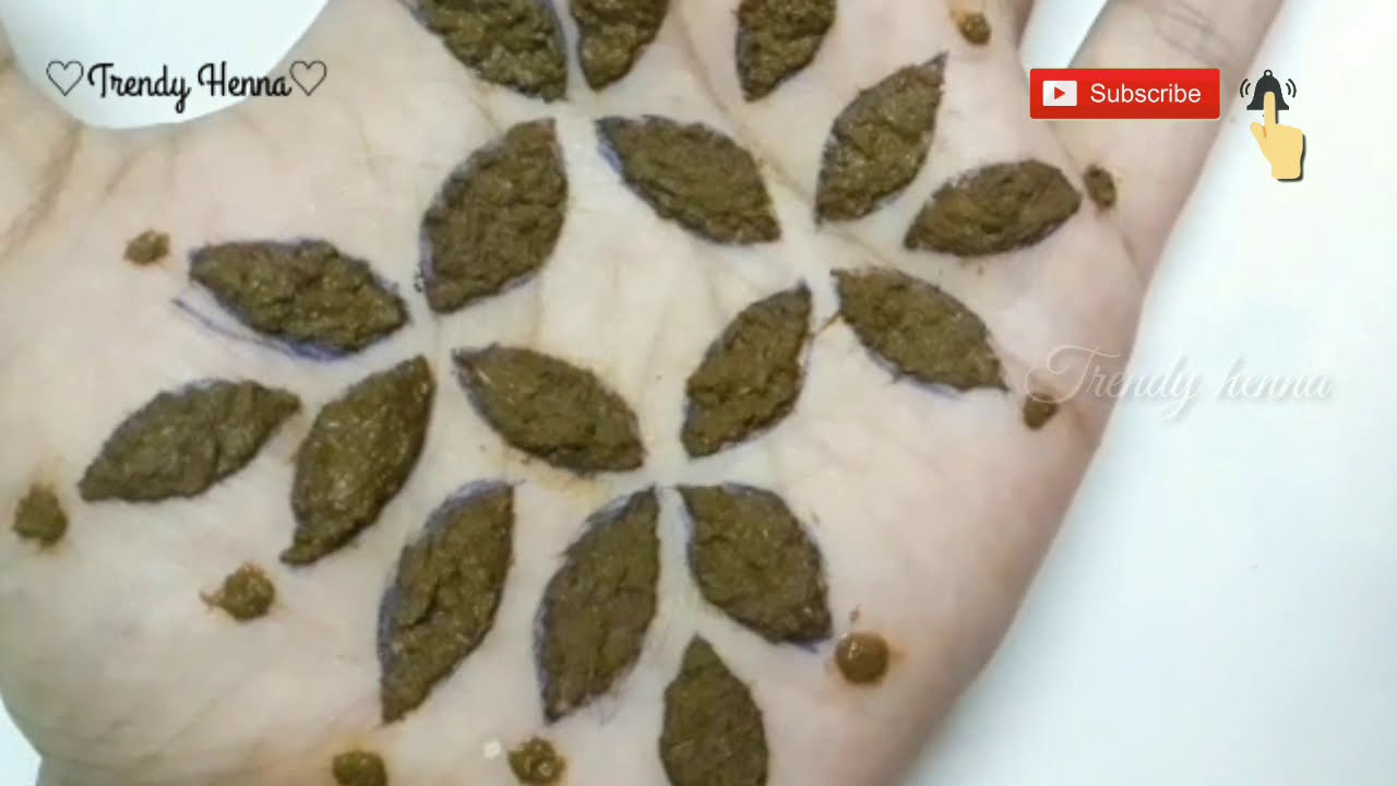 How to Traditional design? Different leaf Flower design /Trendy henna ...