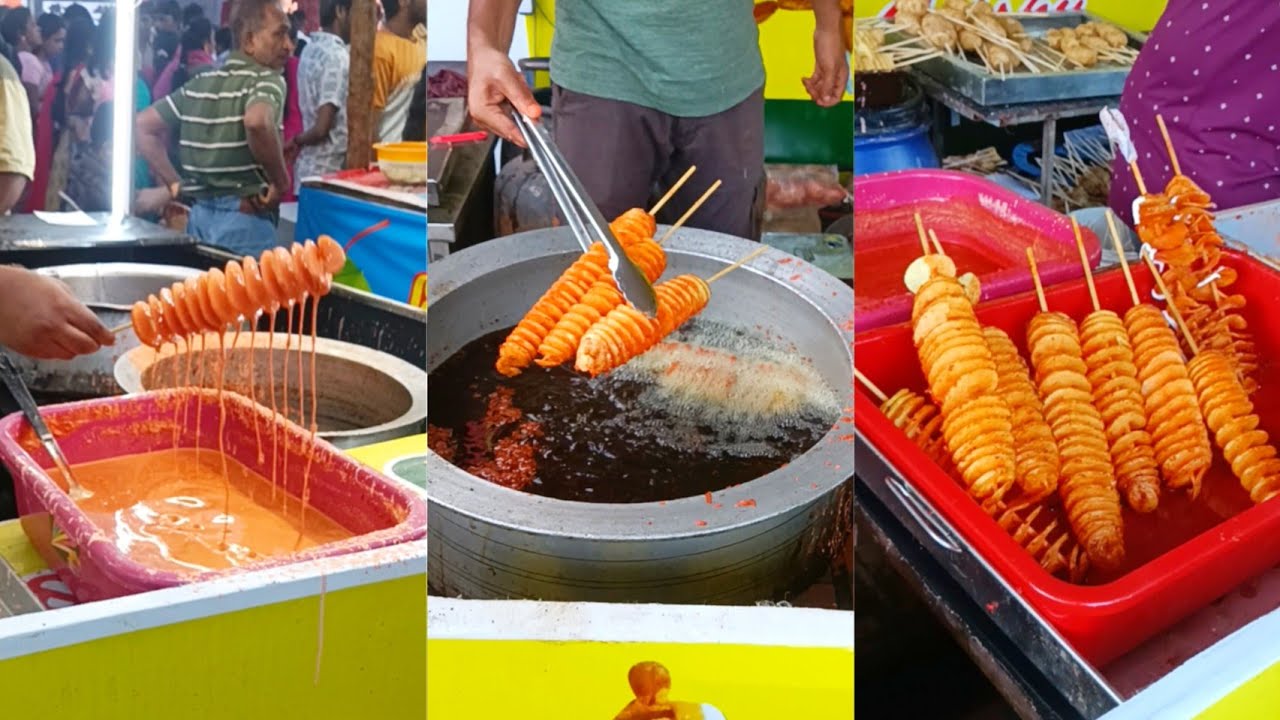Amazing Fastest Spring Potato Making | Famous Street Food Spring Potato ...