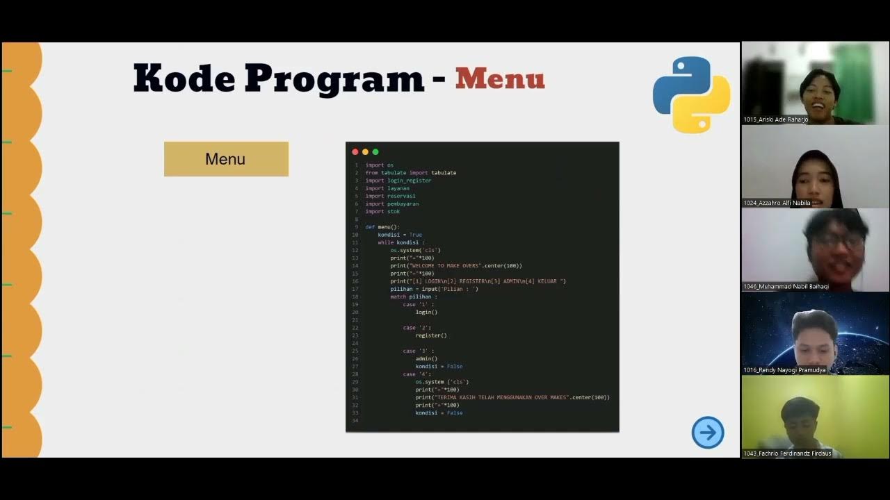 A_KELOMPOK 9_PRESENTASI PROGRESS 1 PROJEK ALGORITMA DAN PEMROGRAMAN II "Aplikasi MakeOvers ...