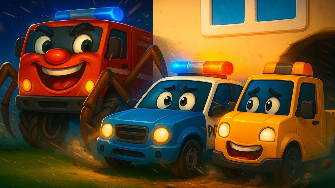 Night at the Pyramid 🌙 vs Spider-Leg Monster Truck! | Car Adventure ...