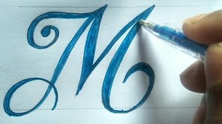 Write The  Letter M in stiker style | calligraphy|   M differents fonts | RUA sign writing