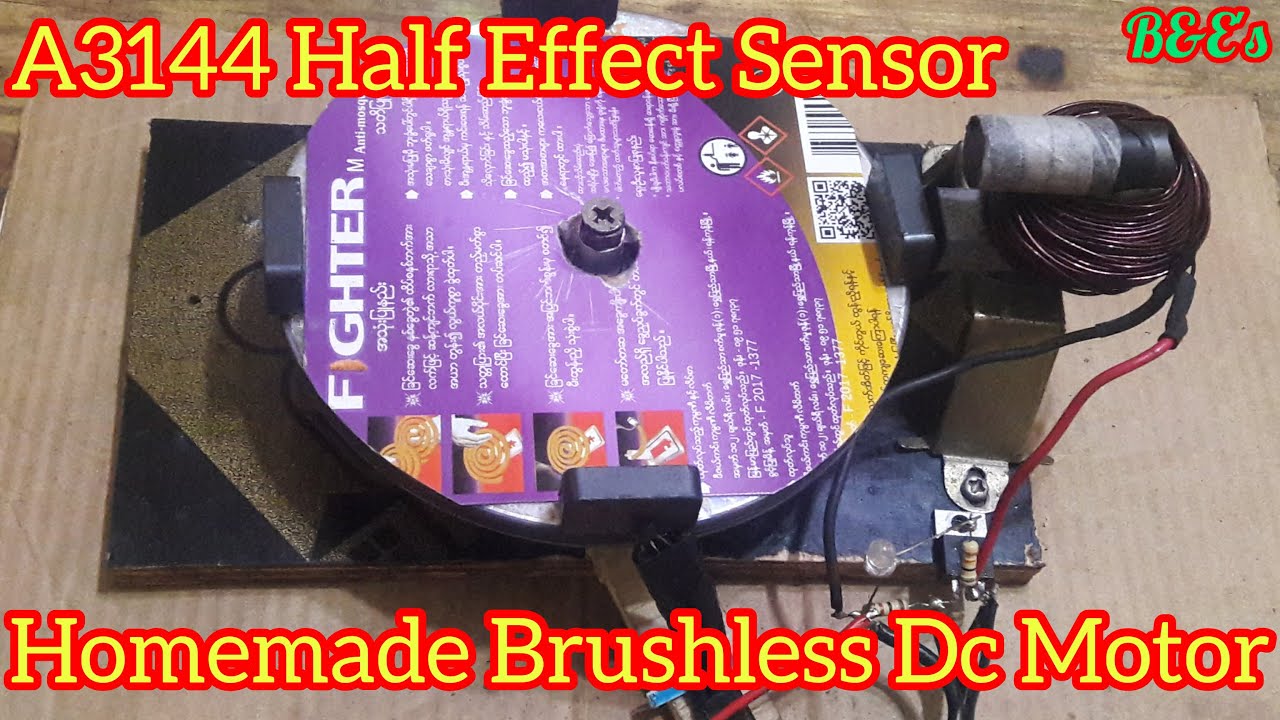 A3144 half sensor နှင့် မော်တာပြုလုပ်နည်း/A3144 half effect sensor with ...
