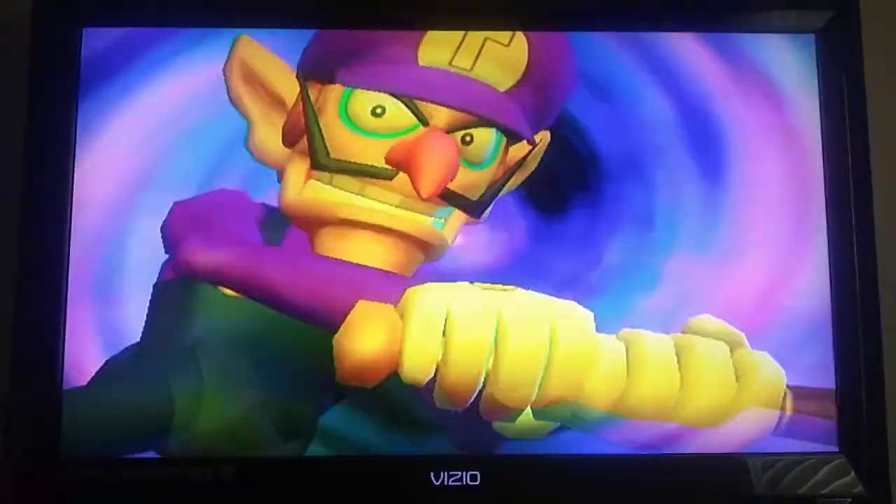 Mario Super Sluggers Wario Muscles (P1) VS. Mario Fireballs (CPU) in ...