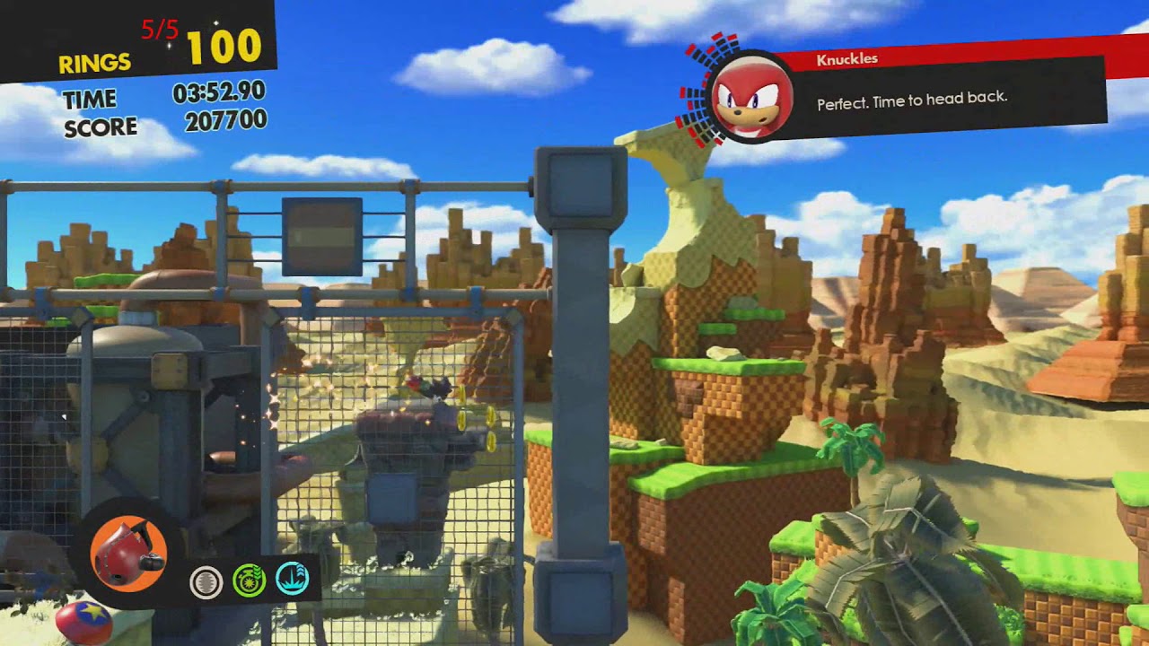 Sonic Forces - Stage 20 All Red Star RIngs Guardian Rock (Green Hill ...