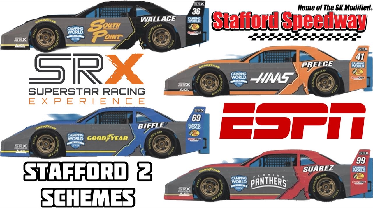 SRX Stafford 2 2023 Paint Scheme Preview - YouTube