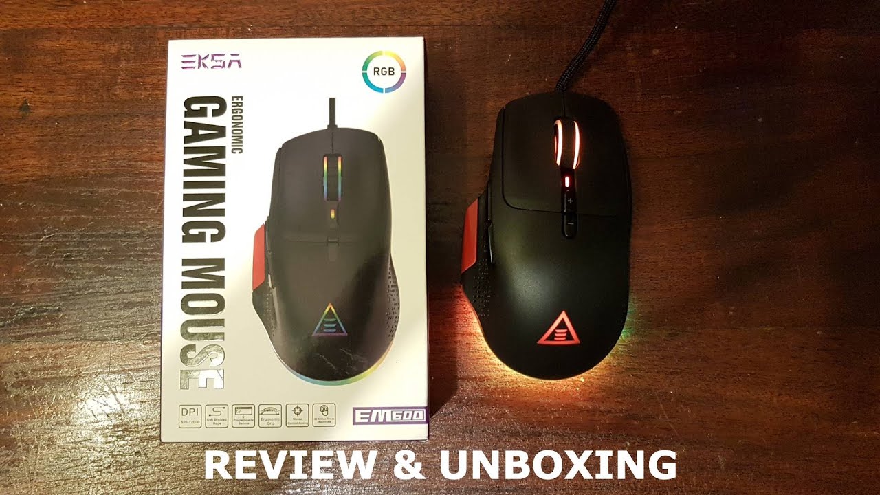 Eksa EM600 Gaming Mouse - Review & Unboxing - YouTube