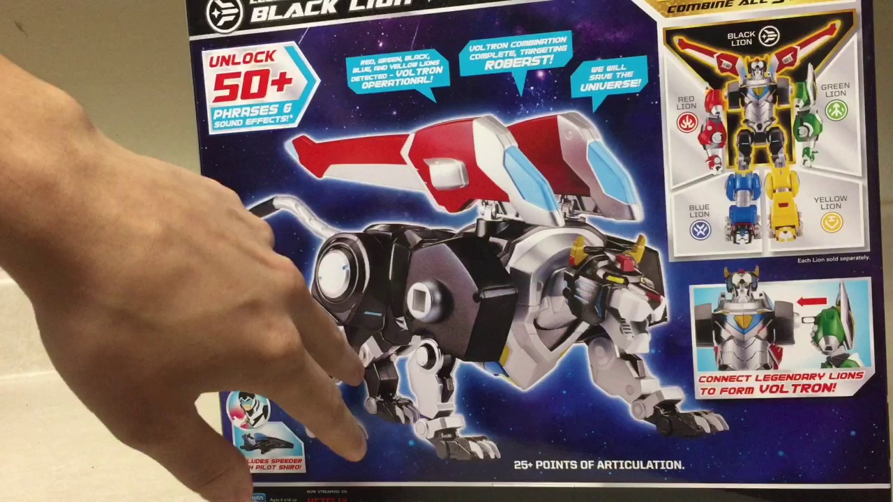 Voltron Legendary Defender Black Lion/full Voltron Combine Mode Toy ...