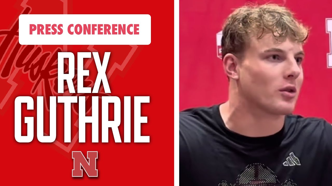 Nebraska Football DB Rex Guthrie meets with media following 28-21 ...